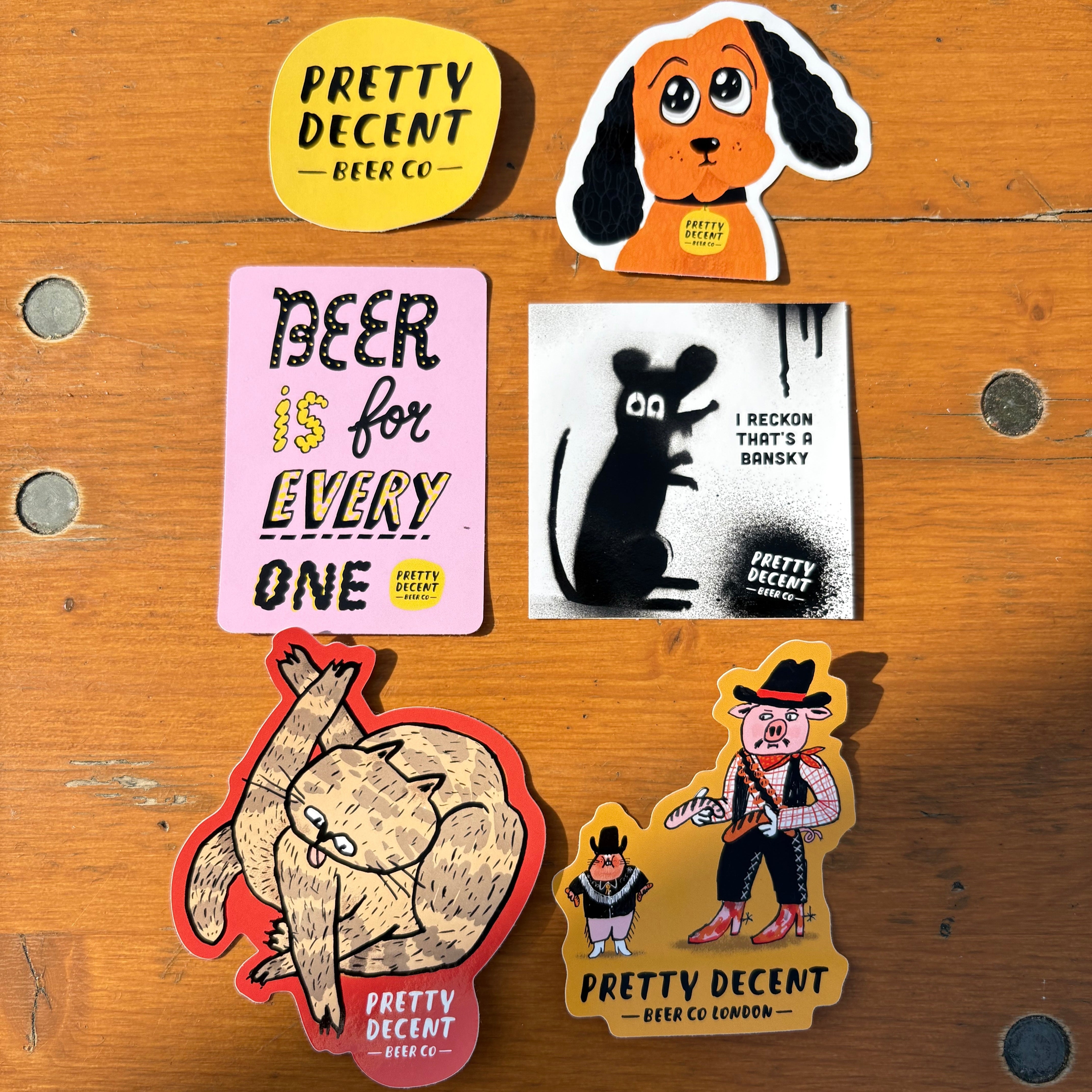 PDBC Sticker Pack – Pretty Decent Beer Co